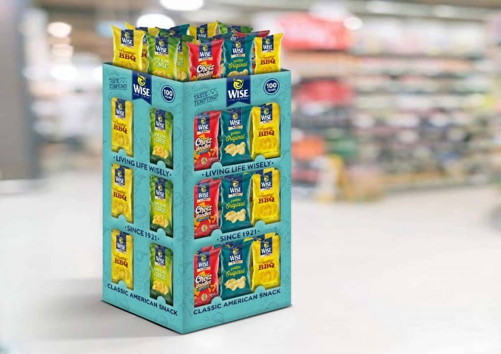 Wise Snacks. Retro Pack - POS Design: Imaginity