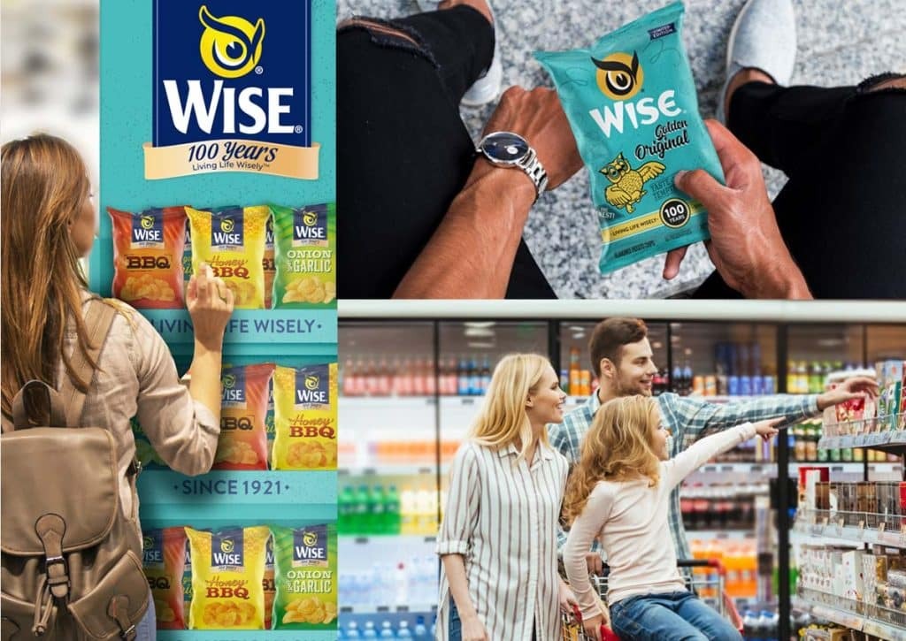 Wise Snacks. Retro Pack - POS Design: Imaginity