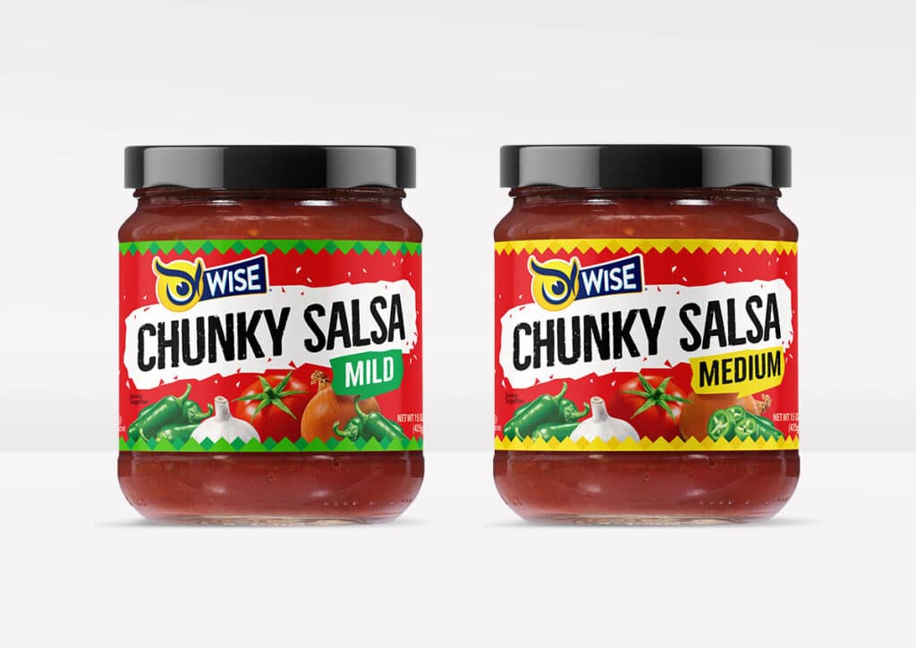 Wise Salsas & Dips - Packaging Design: Imaginity